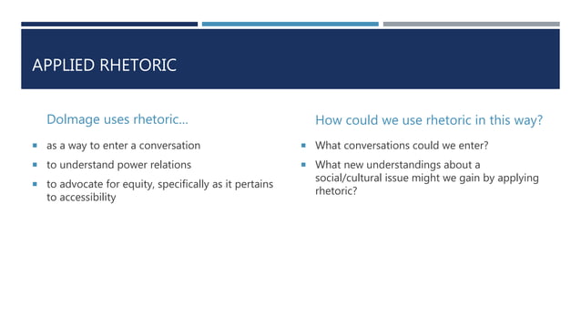 Rhetorician Spotlight: Jay Dolmage | PPT