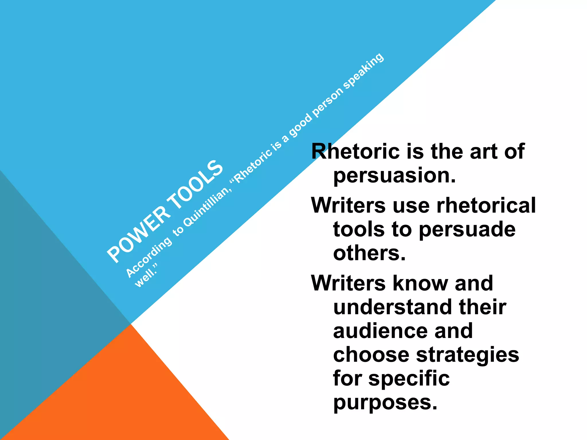 Rhetoric intro ppt | PPT | Free download