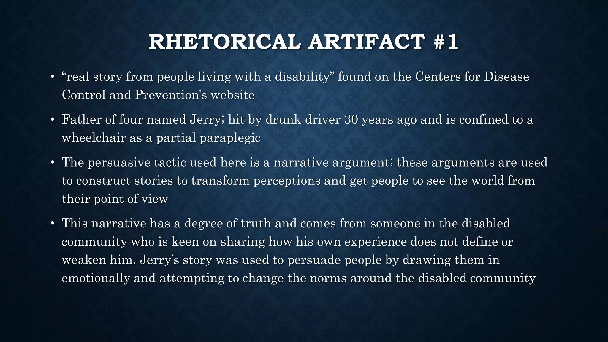 Rhetoric of the disability rights movement | PPT