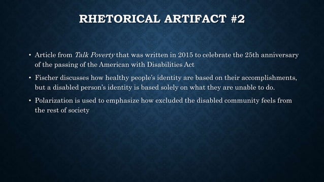 Rhetoric of the disability rights movement | PPT