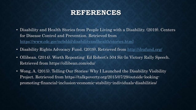 Rhetoric of the disability rights movement | PPT
