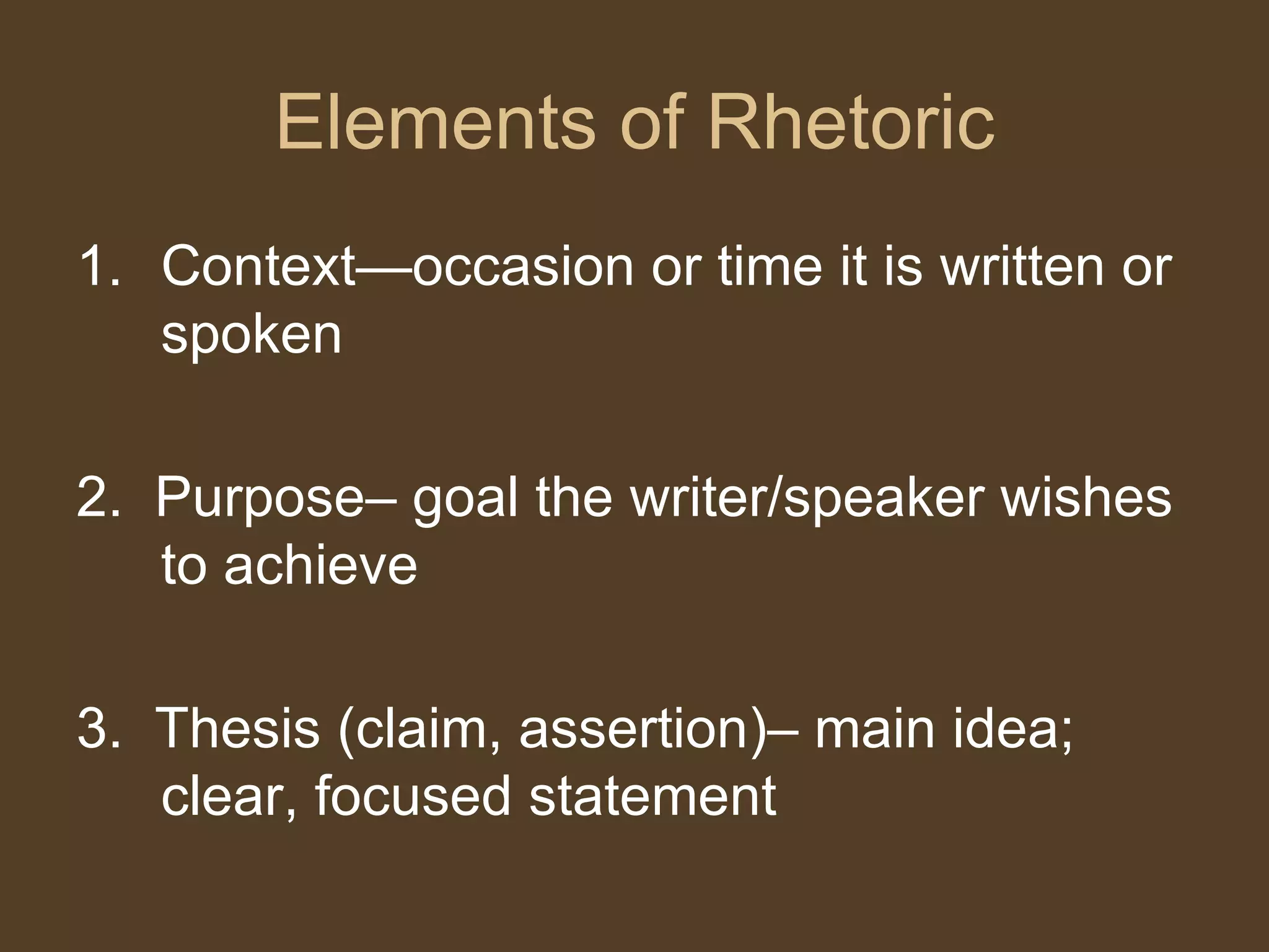 Rhetoric powerpoint | PPT