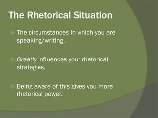 Rhetoric presentation | PPTX