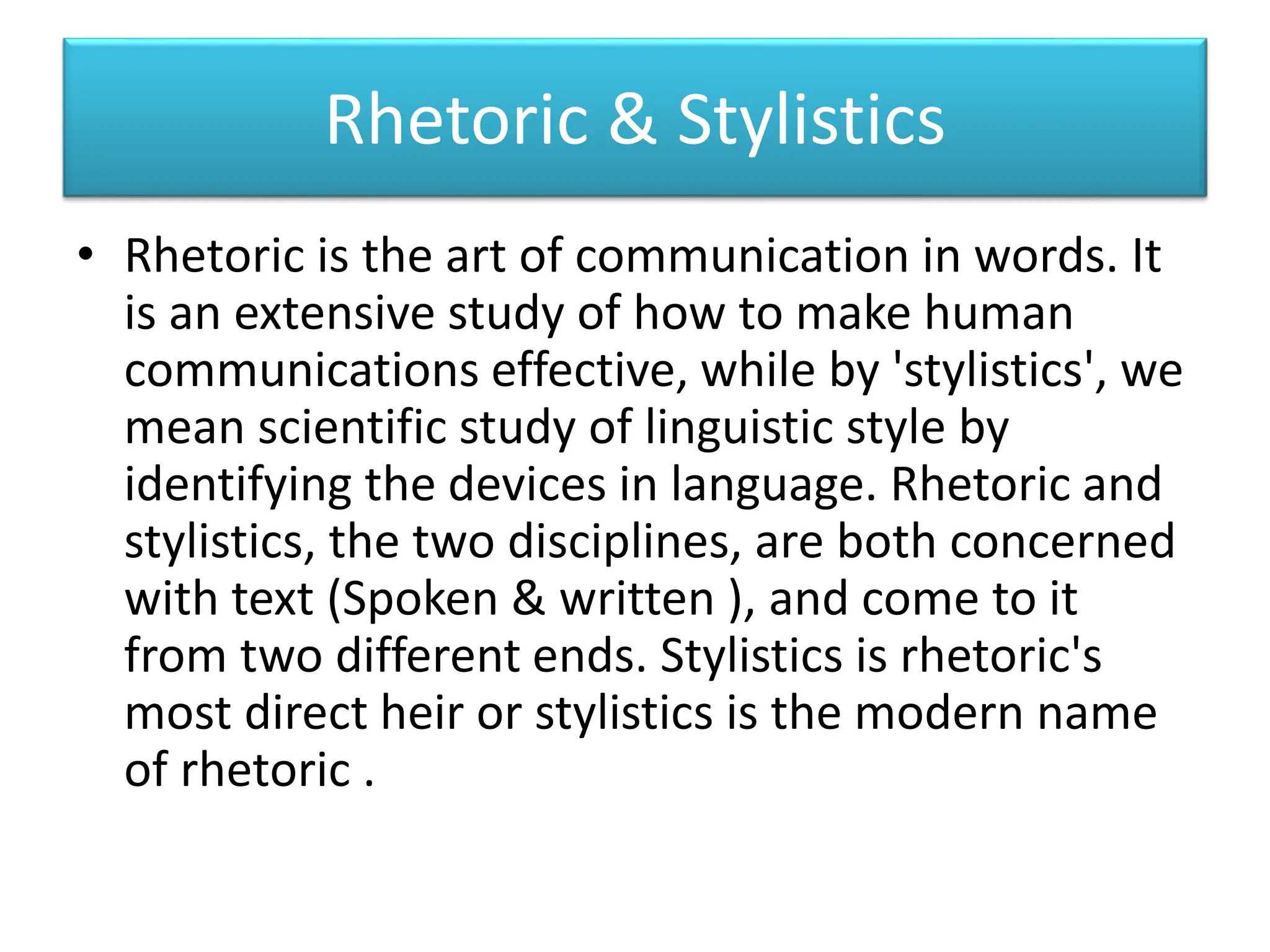 Rhetoric, Stylistics and Discourse Analysis.pptx