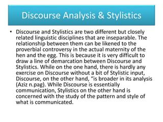 Rhetoric, Stylistics and Discourse Analysis.pptx