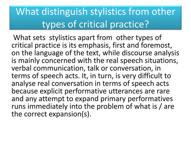 Rhetoric, Stylistics and Discourse Analysis.pptx | High Fashion | Style ...