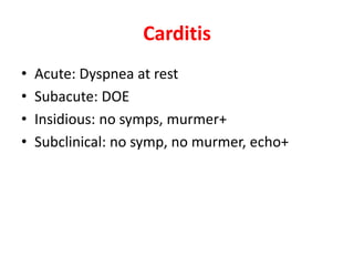 ACUTE RHEUMATIC FEVER | PPTX | Heart and Cardiovascular Diseases ...