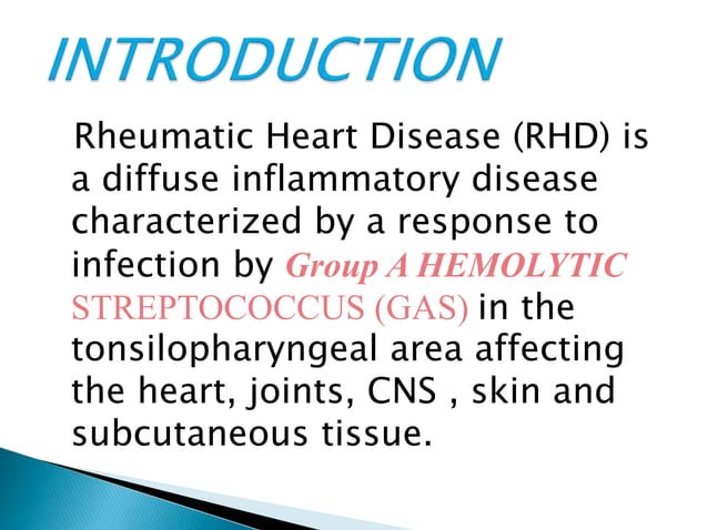 Rheumatic Heart disease | PPTX