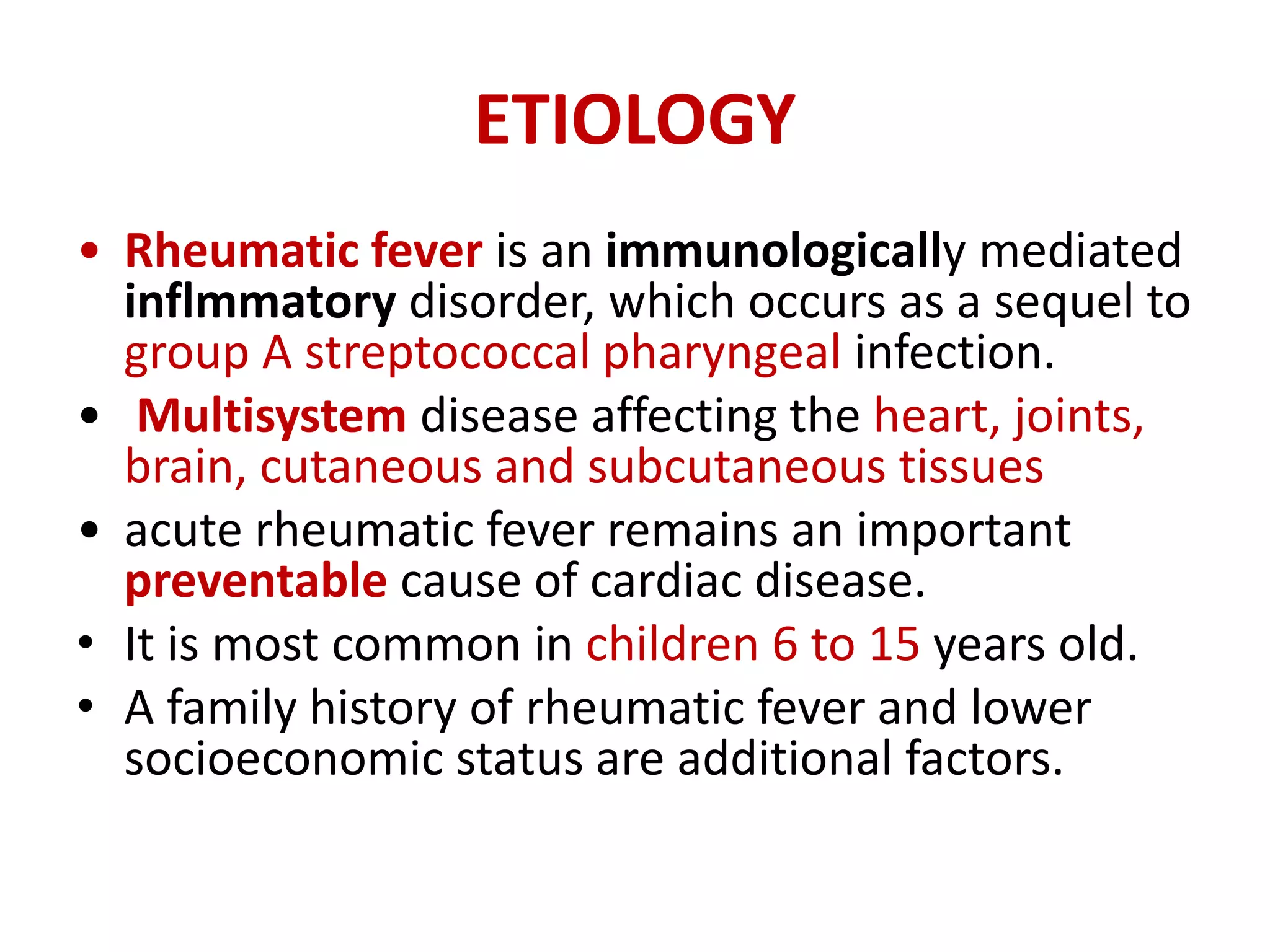 Rheumatic fever | PPTX