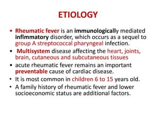 Rheumatic fever | PPTX