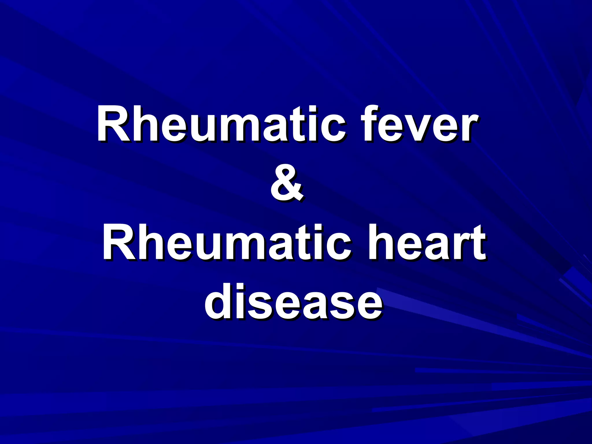 Rheumatic fever | PPT