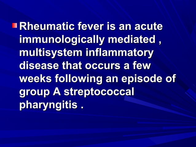 Rheumatic fever | PPT
