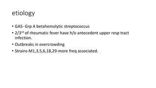 Rheumatic fever | PPTX