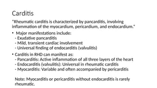 Rheumatic Fever Dr Sabika Iftikhar SR Pediatrics | PPT