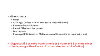 Rheumatic fever and syndenham's chorea | PPTX