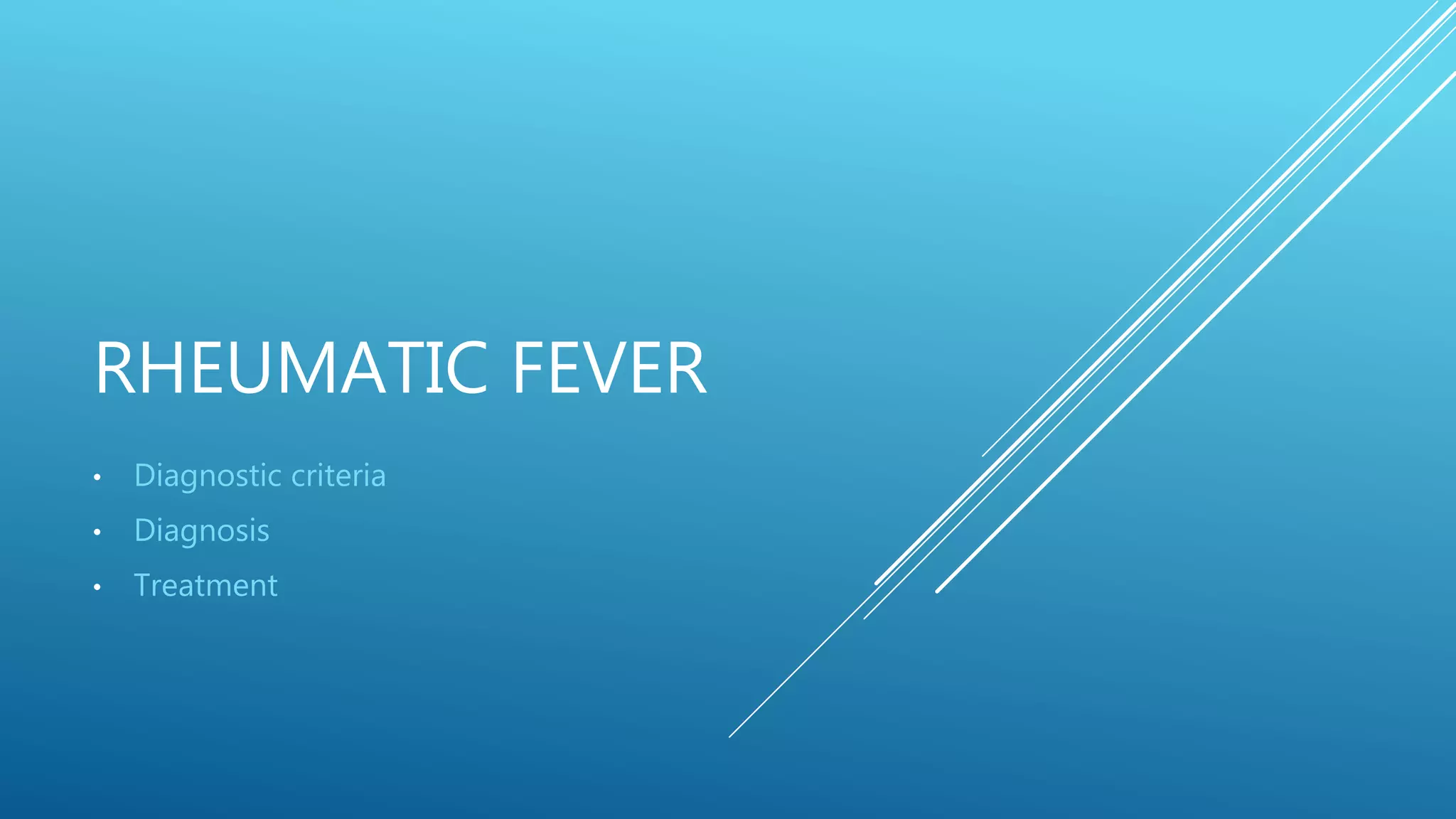 Rheumatic fever ppt | PPTX