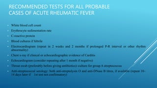 Rheumatic fever ppt | PPTX