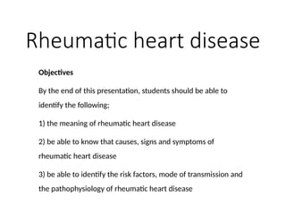 Rheumatic heart- Medicine course | PPTX