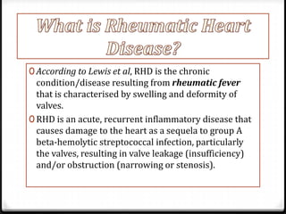 Rheumatic heart disease | PPTX