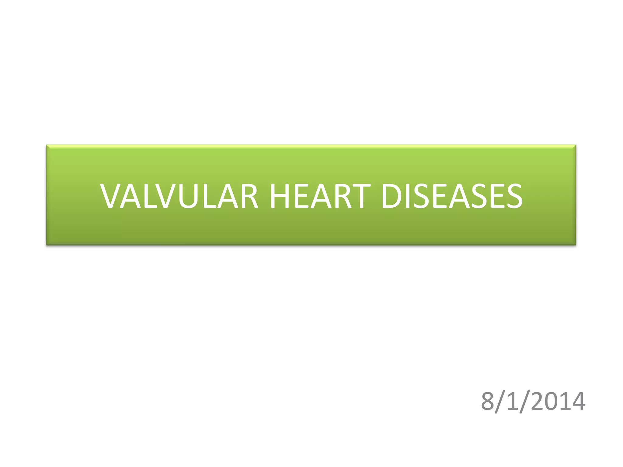 Rheumatic Heart Disease Ppt