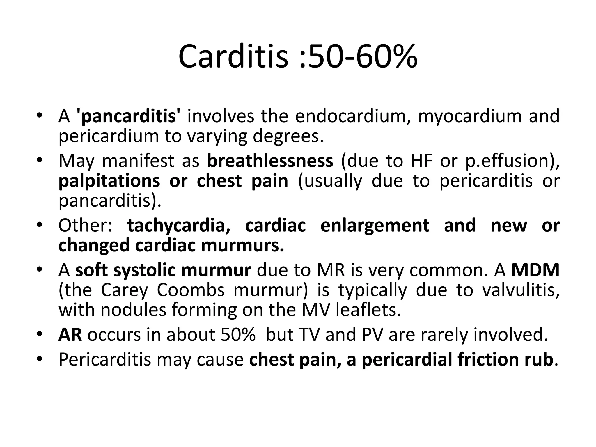 Rheumatic heart disease: Acute Rheumatic Fever | PPTX