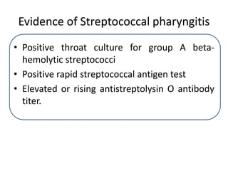 Rheumatic heart disease: Acute Rheumatic Fever | PPTX