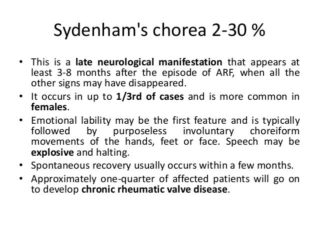 Rheumatic heart disease: Acute Rheumatic Fever