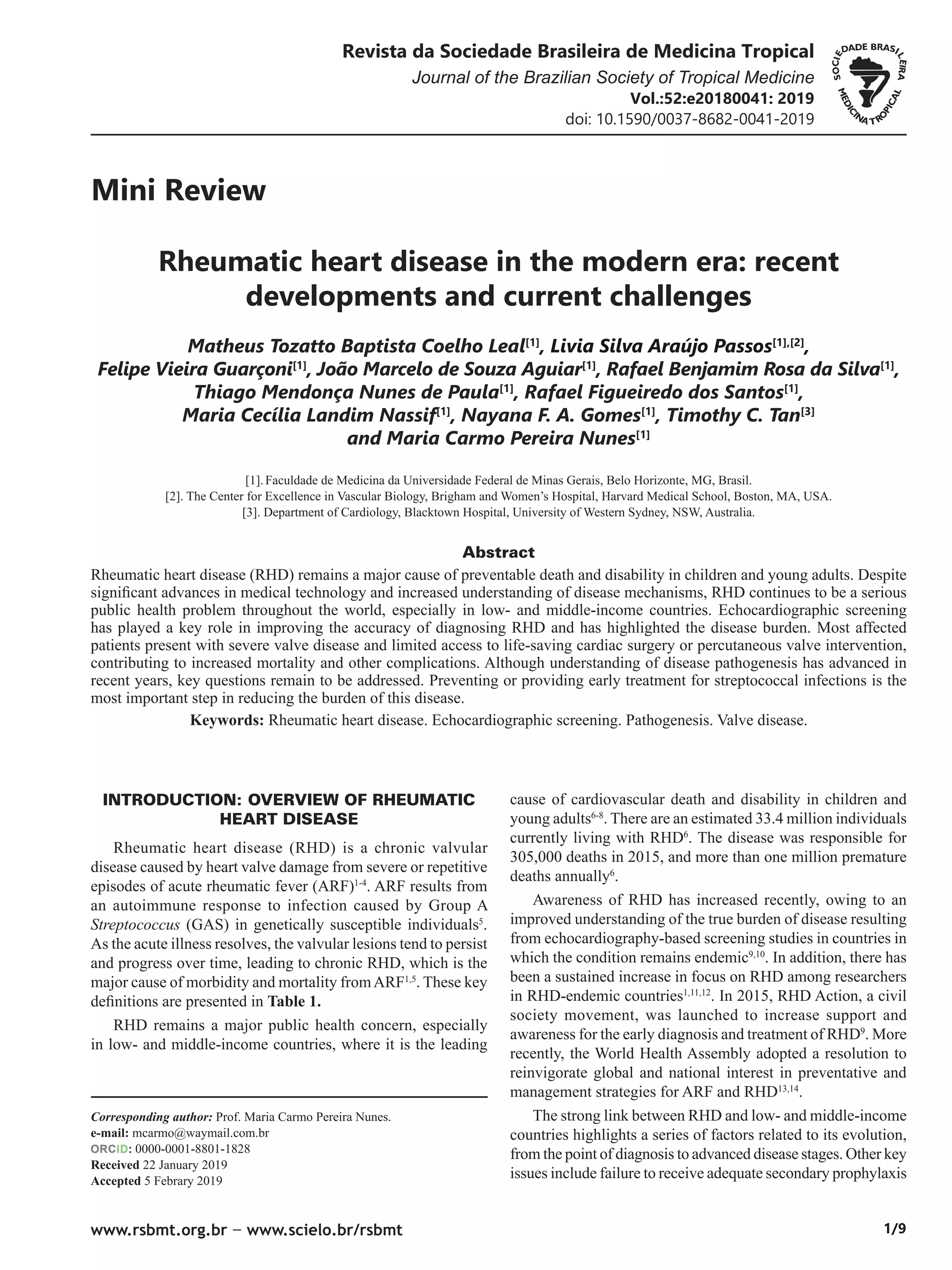 Rheumatic heart disease | PDF