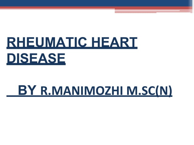 Rheumatic heart disease | PPT