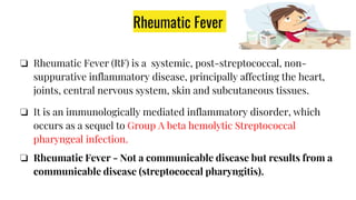 Rheumatic Heart Disease | PPTX