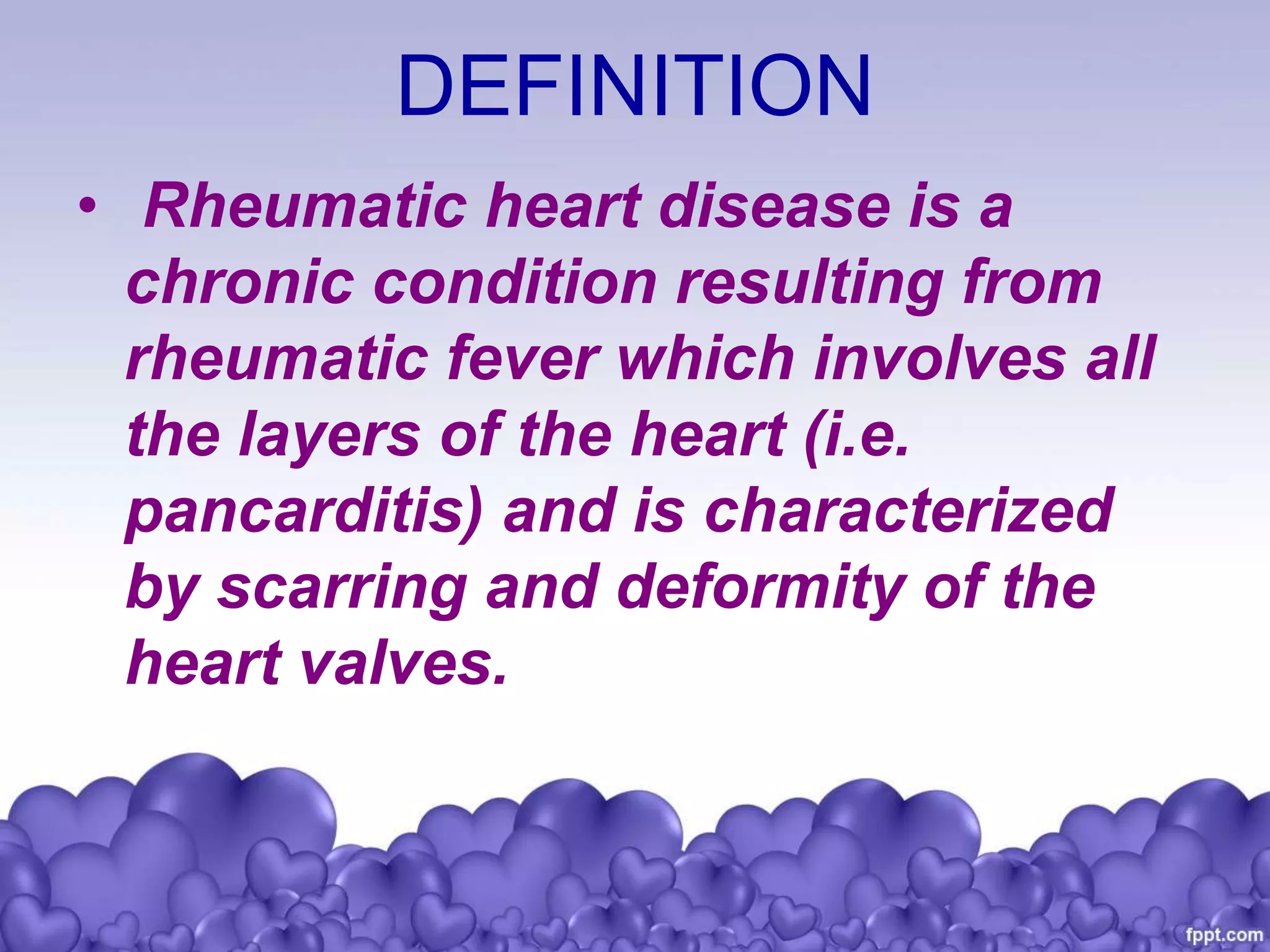 Rheumatic heart disease | PPTX