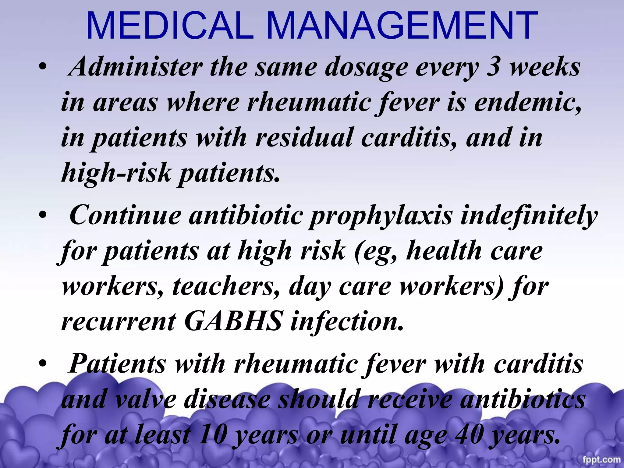 Rheumatic heart disease | PPTX