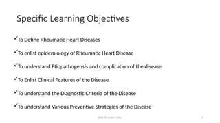 Rheumatic Heart Disease powerpoint presentation | PPTX