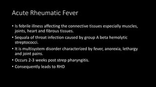 Rheumatic heart disease | PPTX