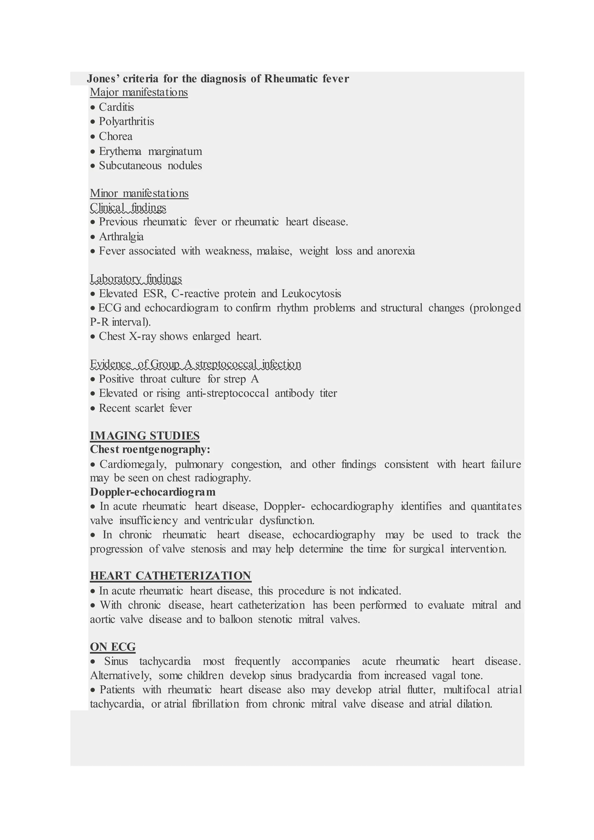 Rheumatic Heart Disease (RHD) | DOCX