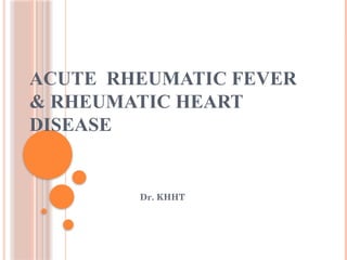 rheumatic heart disease complete notes pptx | PPTX