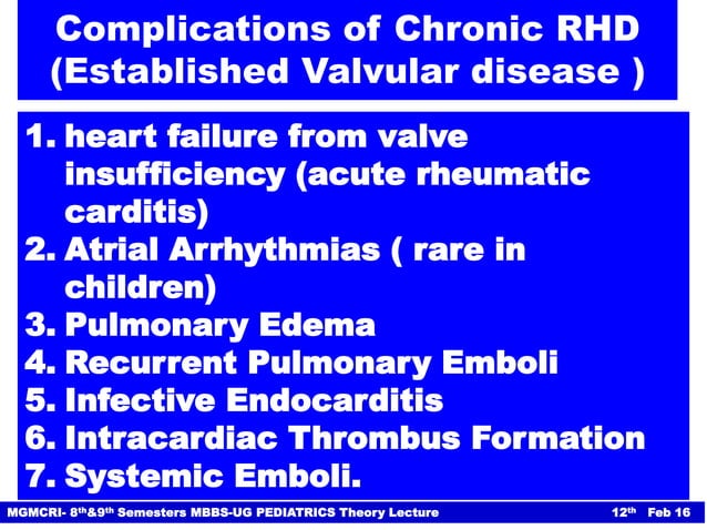 Rheumatic valvular diseases - Dr. S. Srinivasan | PPTX | Heart and ...