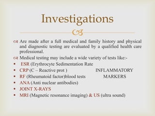 RA Rheumatoid Arthritis | PPTX