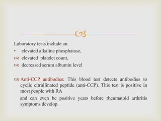 RA Rheumatoid Arthritis | PPTX