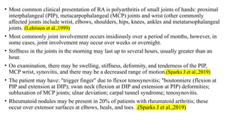 RHEUMATOID ARTHRITIS OF EXTRIMETIES AND SPINE .pptx