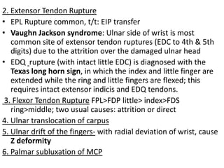 Rheumatoid arthritis for undergraduates | PPTX | Foot Health | Diseases ...