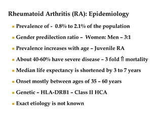 Rheumatoid arthritis | PPTX