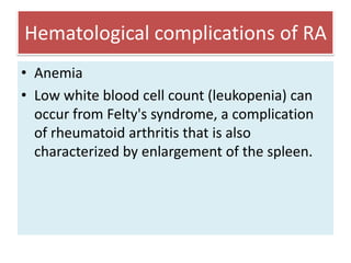Rheumatoid arthritis | PPTX