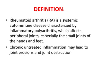 Rheumatoid arthritis | PPT