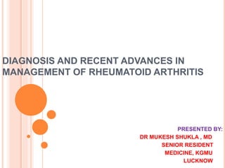 Rheumatoid arthritis | PPT
