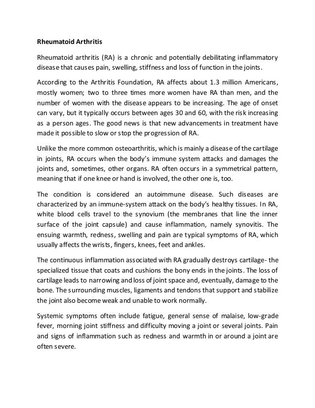 Rheumatoid arthritis