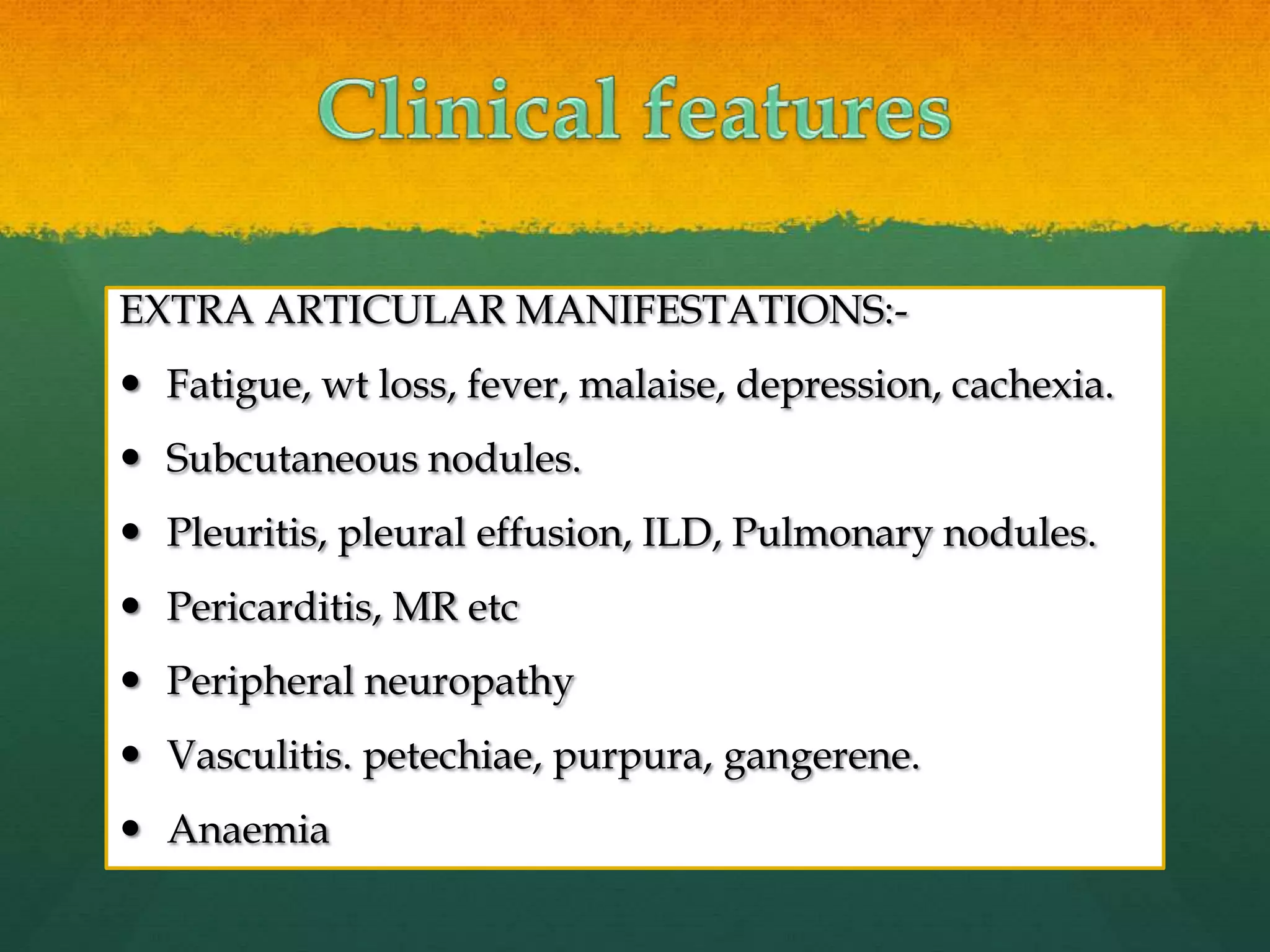 Rheumatoid arthritis | PPTX