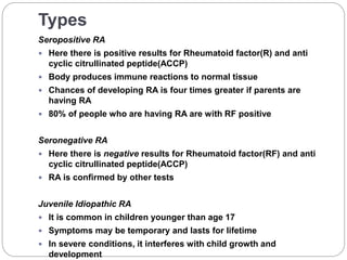 Rheumatoid arthritis | PPTX