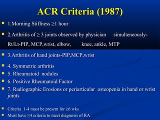 Rheumatoid Arthritis Diagnosis
