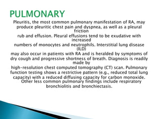 Rheumatoid arthritis | PPTX